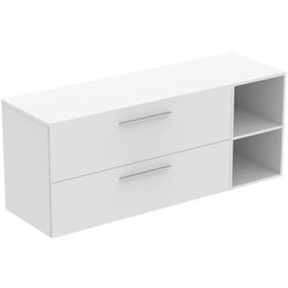 Ideal Standard M&ouml;bel-Set 160cm i.life B 2 Ausz&uuml;ge 2 off.F&auml;cher Gr.Chrom Wei&szlig; matt, T5765DU T5765DU