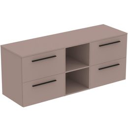 Ideal Standard M&ouml;bel-Set 160cm i.life B 4 Ausz&uuml;ge 2 mi.off.F&auml;cher Gr.Schwarz Greige matt, T5843NH T5843NH