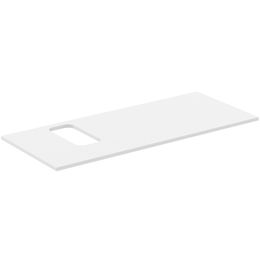 Ideal Standard Waschtischplatte i.life B Ausschnitt links f.1 Wand-WT 1202x507x18mm Weiss matt, T545 T5458DU