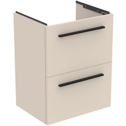 Ideal Standard Waschtischunterschrank i.life S 2 Ausz&uuml;ge 500x375x630mm Sandbeige matt, T5291NF T5291NF