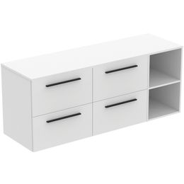 Ideal Standard M&ouml;bel-Set 160cm i.life B 4 Ausz&uuml;ge 2 off.F&auml;cher Gr.Schwarz Wei&szlig; matt, T5839DU T5839DU