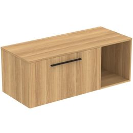 Ideal Standard M&ouml;bel-Set 120cm i.life B 1 Auszug 1 off.Fach Gr.Schwarz Eiche Natur, T5758NX T5758NX