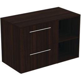 Ideal Standard M&ouml;bel-Set 100cm i.life B 2 Ausz&uuml;ge 2 off.F&auml;cher Gr.Chrom Coffee Oak, T5753NW T5753NW