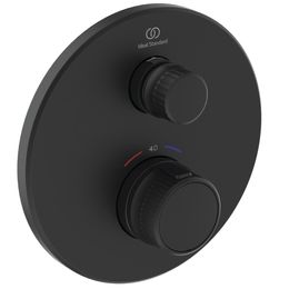 Ideal Standard Brausethermostat Unterputz Ceratherm Navigo 1 Verbraucher Rund Silk Black, A7295XG A7295XG