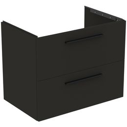 Ideal Standard Waschtischunterschrank i.life B 2 Ausz&uuml;ge 800x505x630mm Carbongrau matt, T5272NV T5272NV