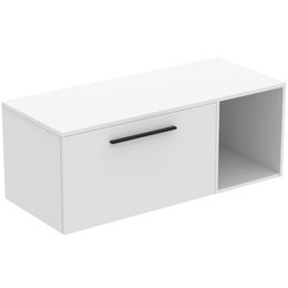 Ideal Standard M&ouml;bel-Set 120cm i.life B 1 Auszug 1 off.Fach Gr.Schwarz Wei&szlig; matt, T5758DU T5758DU