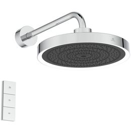 Ideal Standard Regenbrause Idealrain Solos m.Wandan. m.Licht m.Fernb. Chrom, A7890AA A7890AA