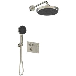 Ideal Standard Armaturen-Paket 02 Ceratherm Navigo Brausethermostat, KB, HB Silver Storm, A7893GN A7893GN