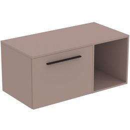 Ideal Standard M&ouml;bel-Set 100cm i.life B 1 Auszug 1 off.Fach Gr.Schwarz Greige matt, T5754NH T5754NH