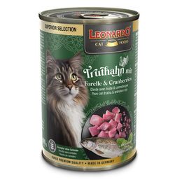 Leonardo Truthahn mit Forelle & Cranberries Katzen-Nassfutter getreidefrei 6x400g