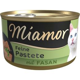 Miamor Pastete Fasan Katzen-Nassfutter ohne Konservierungsmittel 12x85g