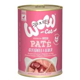 WOW Cat Junior Gefl&uuml;gel & Leber Katzen-Nassfutter getreidefrei 6x400g