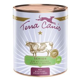 Terra Canis Senior Rind mit Sellerie Hunde-Nassfutter getreidefrei 6x800g