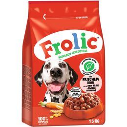 Frolic Beutel Rind Hunde-Trockenfutter ohne Zuckerzusatz 1,5kg