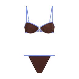 Lscn By Lascana Bikini Damen Gr&ouml;&szlig;e XXL dunkelbraun