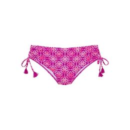 Vivance By Lascana Bikinihose Damen Gr&ouml;&szlig;e S fuchsia / pastellrot / offwhite