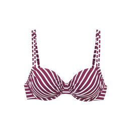 Venice Beach Bikini Top female size 85 Merlot / White