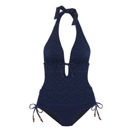Lascana Badeanzug Damen Gr&ouml;&szlig;e M/L blau / marine