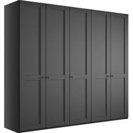 Kleiderschrank Wiemann "G&ouml;teborg, Kleiderschrank, Schrank, W&auml;scheschrank", grau (graphit), B:246,3cm H:216cm T:58cm, Holzwerkstoff, Schr&auml;nke, Kleiderschrank, inkl. T&uuml;rend&auml;mpfung, langlebige Qualit&auml;t, viel Stauraum