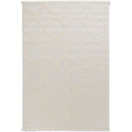Sch&ouml;ner Wohnen Kollektion Teppich "Summer 6352", beige (creme), B:160cm H:6mm L:230cm, Kunstfaser, SCH&Ouml;NER WOHNEN-KOLLEKTION, Teppiche, Teppich, In- und Outdoor geeignet, Hoch Tief Struktur, Robuster Teppich