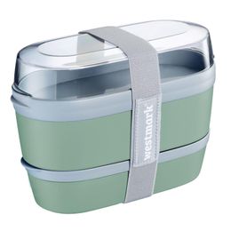 Lunchbox Westmark "&raquo;Maxi&laquo;", mintgr&uuml;n, B:21cm H:15,5cm L:10cm, Kunststoff, Polyprophylen (PP), Lebensmittelaufbewahrungsbeh&auml;lter, Lunchbox, Made in Germany, 5 Jahre Garantie