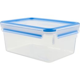 Frischhaltedose Emsa "Clip&Close", blau, B:19,5cm H:11cm L:26,5cm, Polyprophylen (PP), Lebensmittelaufbewahrungsbeh&auml;lter, Frischhaltedose, Made in Germany, mikrowellengeeignet, (6 Dosen m. Deckel)