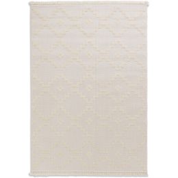 Sch&ouml;ner Wohnen Kollektion Teppich "Summer 6352", beige (creme), B:200cm H:6mm L:290cm, Kunstfaser, SCH&Ouml;NER WOHNEN-KOLLEKTION, Teppiche, Teppich, In- und Outdoor geeignet, Hoch Tief Struktur, Robuster Teppich