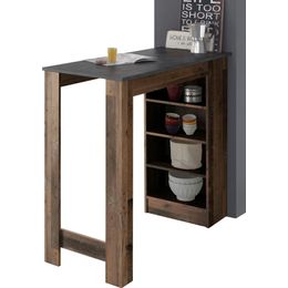 Bartisch Stolkom "Stolkom Mojito B/H/T 115x103x50 cm", braun (matera, old style dunkel, old style dunkel, matera dekor), B:115cm H:103cm T:50cm, Tische, Bartisch