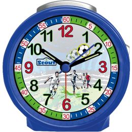 Kinderwecker Scout "Fu&szlig;ballwecker, Friends, 280001033", blau, Wecker, Kinder, Quarzwecker, Lernwecker, Geschenkidee, Geburtstag, Schulanfang