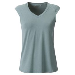 Funktionsshirt LPO "Funktionstop Anabel", Damen, Gr. 40 (M), blau heron, 94% Polyester. 6% Elasthan, regular fit, Shirts Funktionsshirt, Flatlockn&auml;hte