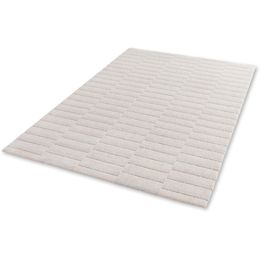 Sch&ouml;ner Wohnen Kollektion Teppich "Amaze 244", beige (sand), B:140cm H:17mm L:200cm, Kunstfaser, SCH&Ouml;NER WOHNEN-KOLLEKTION, Teppiche, Teppich, weicher Kurzflor, WOhnzimmer, Sch&ouml;ner Wohnen Kollektion