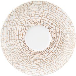 Untertasse Seltmann Weiden "Liberty Krakelee", wei&szlig;, braun, H:1,7cm &Oslash;:16,1cm, Porzellan, Speiseteller, Untere zu Tasse, Untersatz
