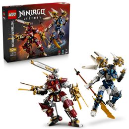Konstruktionsspielsteine Lego "Die Zwillings-Titanmechs (71870), Lego Ninjago", bunt, Spielbausteine, Kinder, Kunststoff, Made in Europe