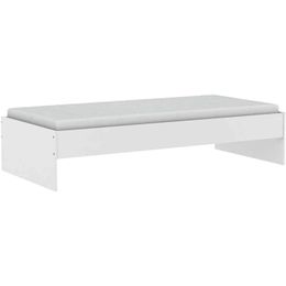 Einzelbett Demeyere Group "TIDY BETT Weiss 90X200 Optional erweiterbar", matt wei&szlig;, B:94cm H:42,3cm L:203,4cm, Betten, Erg&auml;nzbare Module mit extra Schubladen & Schr&auml;nken