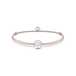 Armband Thomas Sabo "Baum der Liebe" Gr. 20, silber (silberfarben), Armb&auml;nder, Damen, 20, Nylon Silber 925 (recycelt), Nylon, Silber 925 (recycelt), Armband