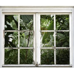 Wandsticker queence "Wald", gr&uuml;n, B:40cm H:60cm T:0,1cm, Wandtattoos, Wandsticker, Wandbild, selbstklebend, 3D, Fenster