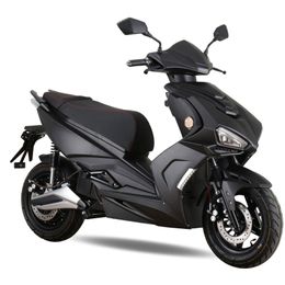 E-Mofaroller Gt Union "e-Striker 25", schwarz (mattschwarz, schwarz), Elektromotorroller, 25 km/h, Bosch-Motor, B:72cm H:118cm L:184cm