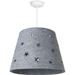 Paco Home Pendelleuchte "HUGO PD1", wei&szlig; (grau), 1, &Oslash; 33cm H: 176cm, Leuchten, Pendelleuchte