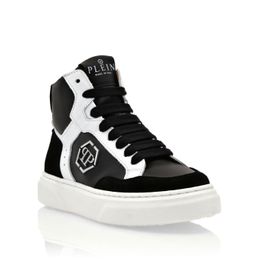 Sneaker Philipp Plein "Hexagon", Jungen, Gr. 24, Normalschaft, 0201, schwarz, wei&szlig;, Schuhe Sneaker