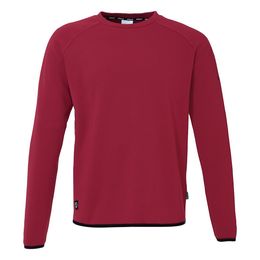 Sweatshirt Uhlsport "Sweatshirt ID", Herren, Gr. L, rot (bordeaux), Obermaterial: 72% Baumwolle CO(Bio). 28% Polyester Pol. recyc.., Sweatshirts Sweatshirt
