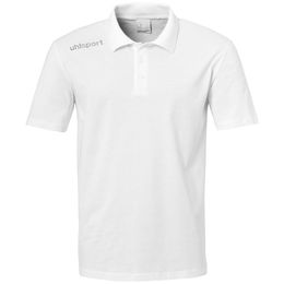 Poloshirt Uhlsport "POLO SHIRT ESSENTIAL", Herren, Gr. 4XL, wei&szlig;, Obermaterial: 100% Baumwolle CO., Shirts