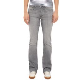 Slim-fit-Jeans Mustang "Damen Style Shelby Slim Boot", Damen, Gr. 28, L&auml;nge 30, 502 grau, 98% Baumwolle, 2% Elasthan, unifarben, slim fit, Jeans Slim-fit-Jeans