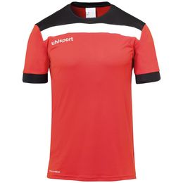 Trainingsshirt Uhlsport "Trainings-T-Shirt OFFENSE 23 Kids", M&auml;dchen, Gr. 116, rot (rot, schwarz, wei&szlig;), Obermaterial: 100% Polyester PES., Shirts