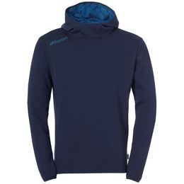 Kapuzenpullover Uhlsport "Kapuzenpullover ESSENTIAL", Herren, Gr. 4XL, blau (marine), Obermaterial: 62% Polyester Pol. recyc.. 38% Baumwolle CO(Bio)., Pullover Kapuzenpullover