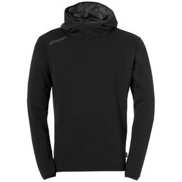 Kapuzenpullover Uhlsport "Kapuzenpullover ESSENTIAL", Herren, Gr. XL, schwarz, Obermaterial: 62% Polyester Pol. recyc.. 38% Baumwolle CO(Bio)., Pullover Kapuzenpullover