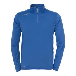Trainingspullover Uhlsport "1/4 ZIP TOP ESSENTIAL Kids", M&auml;dchen, Gr. 128, azurblau, wei&szlig;, Obermaterial: 100% Polyester PES., Pullover