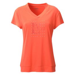 Funktionsshirt LPO "Damen Funktionsshirt Brietta", Damen, Gr. 42, fiery coral, 90% Polyester, 10% Elasthan, Shirts Funktionsshirt
