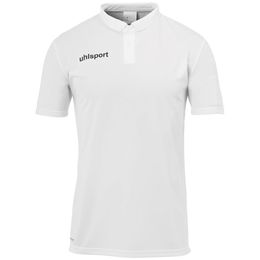 Poloshirt Uhlsport "POLO SHIRT ESSENTIAL POLY", Herren, Gr. 4XL, wei&szlig;, Obermaterial: 100% Polyester Pol. recyc.., Shirts
