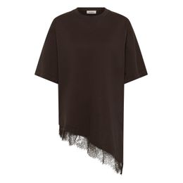 Longtop Soaked in Luxury "T-shirt SLJina", Damen, Gr. M, braun (chocolate torte), Obermaterial: 100% Baumwolle CO(Bio)., Tops