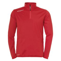 Trainingspullover Uhlsport "1/4 ZIP TOP ESSENTIAL Kids", M&auml;dchen, Gr. 128, rot, wei&szlig;, Obermaterial: 100% Polyester PES., Pullover